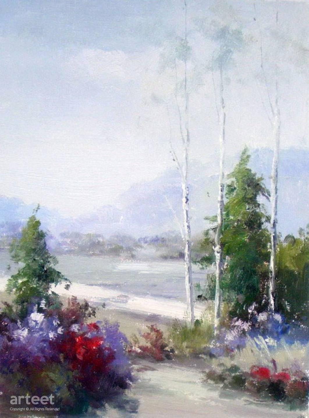 A Cloudy Day | Art Paintings for Sale, Online Gallery