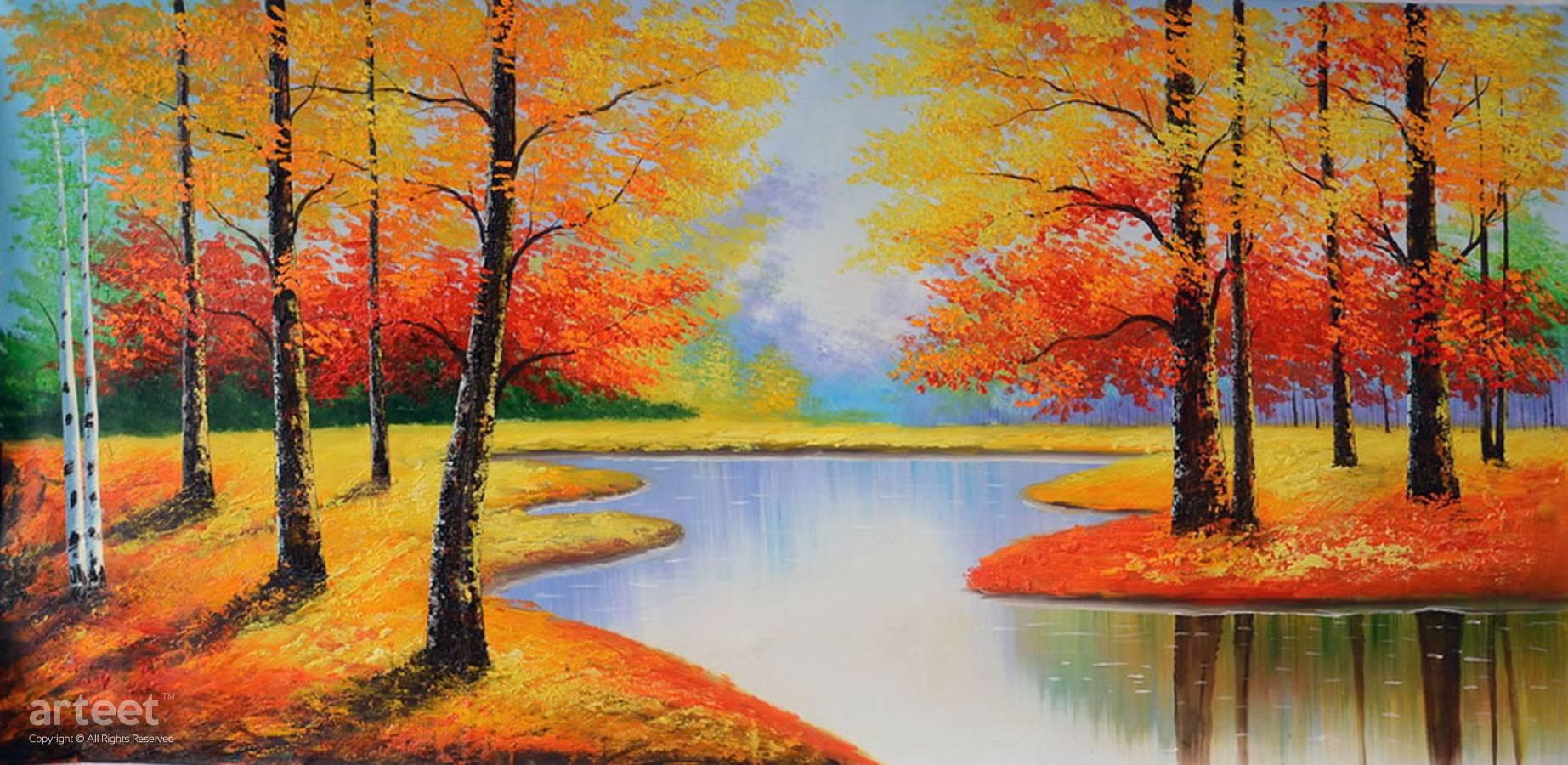 Autumn Fires | Art Paintings for Sale, Online Gallery