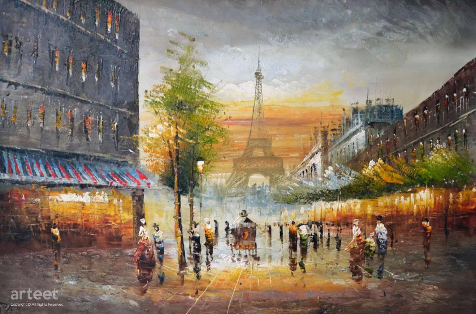 Evening in Paris | Art Paintings for Sale, Online Gallery