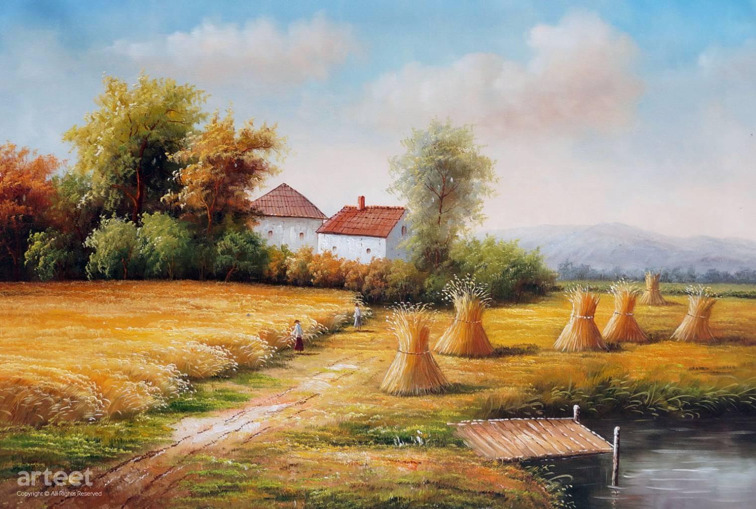 Harvest Time | Art Paintings for Sale, Online Gallery
