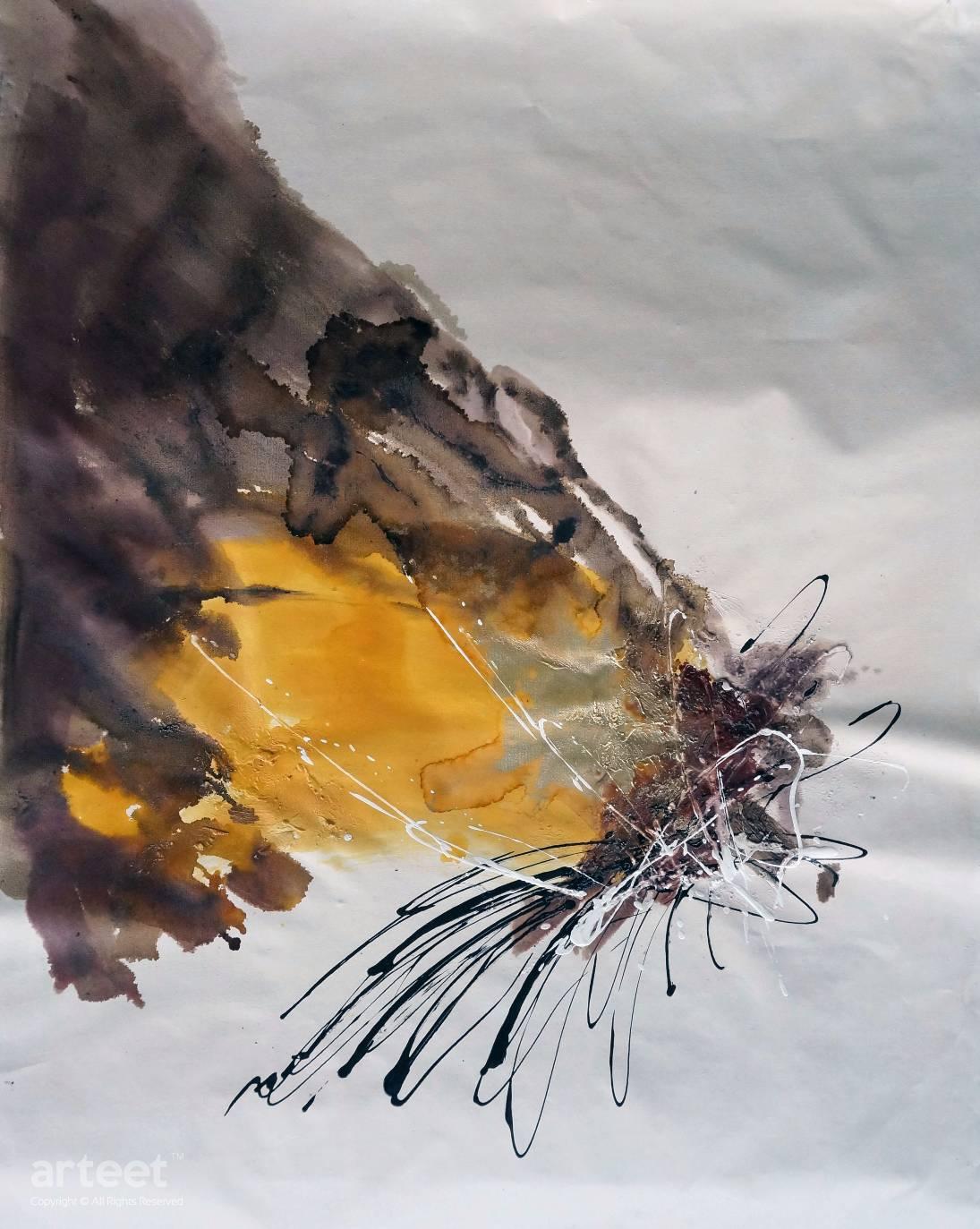 Last Flight of a Butterfly | Art Paintings for Sale, Online Gallery