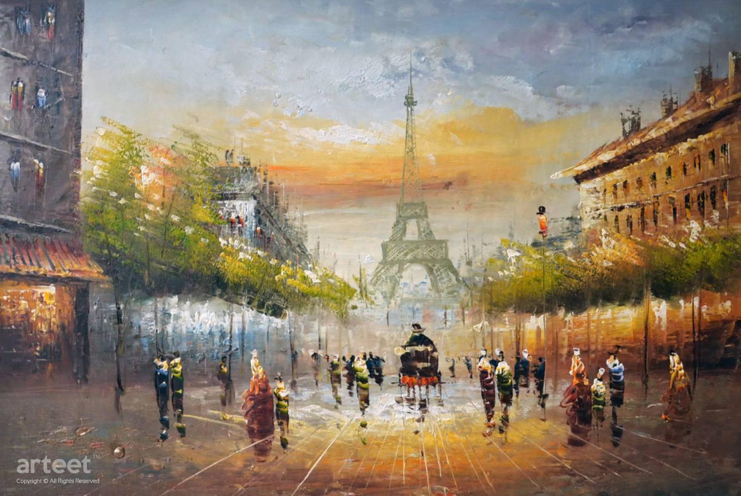 Rues De Paris | Art Paintings for Sale, Online Gallery