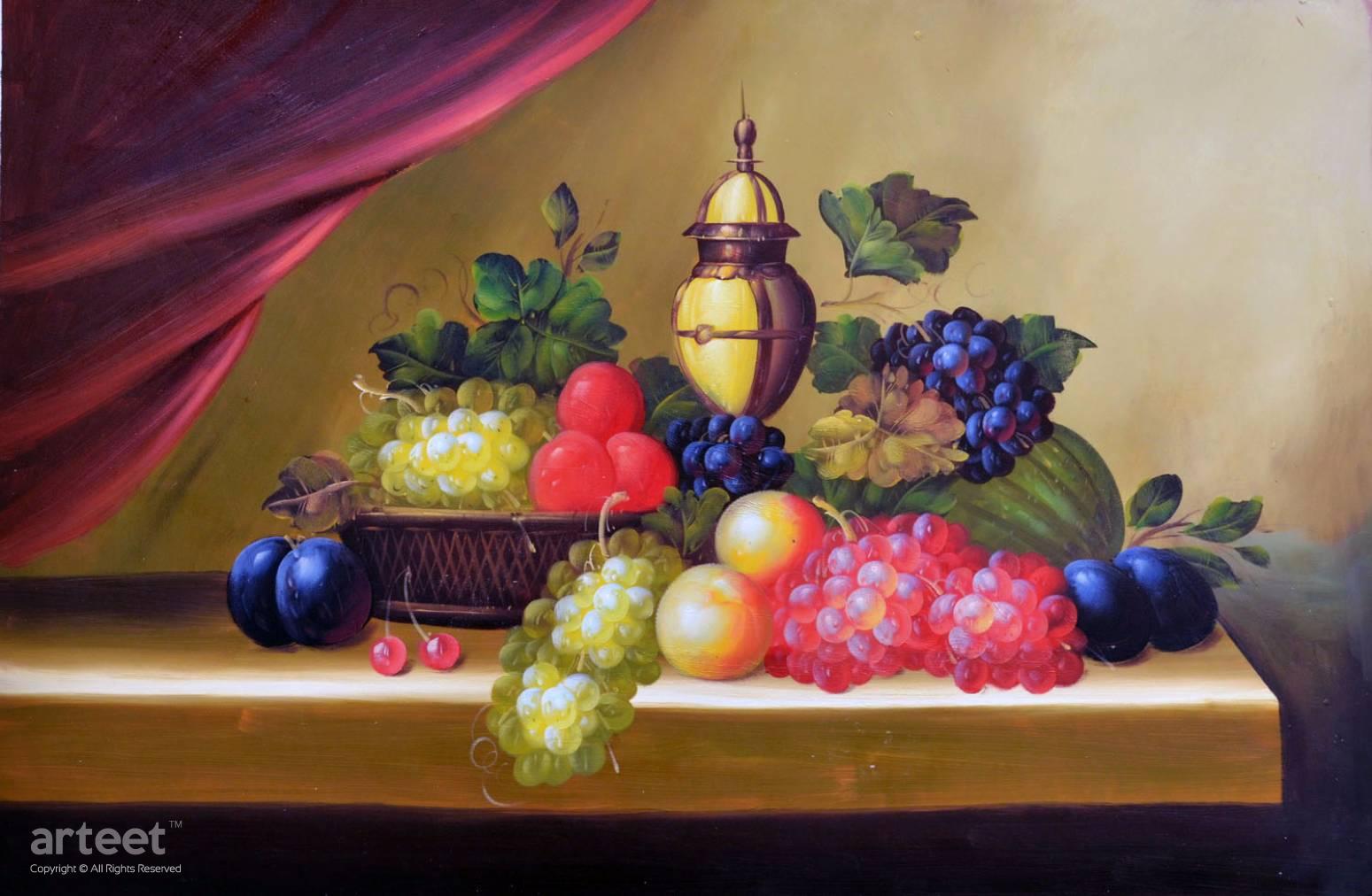 Still Life Grapes | Art Paintings for Sale, Online Gallery