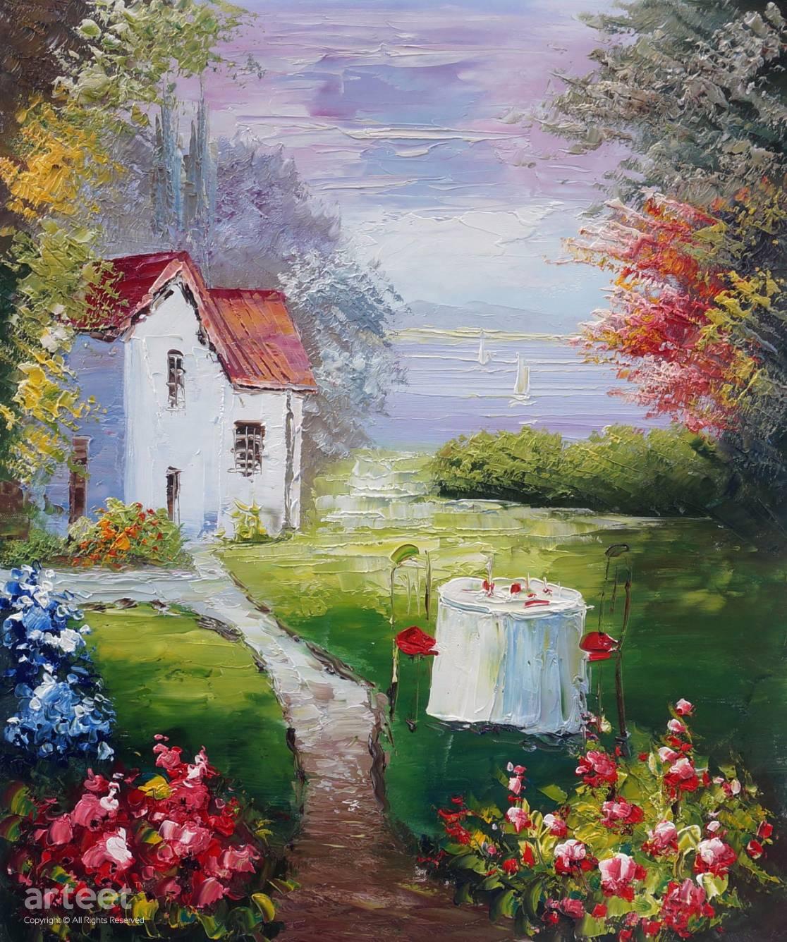 The Afternoon Tea | Art Paintings for Sale, Online Gallery